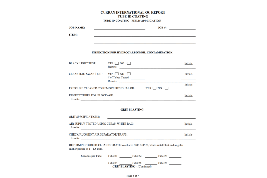 Heat Exchanger Coatings - Curran International